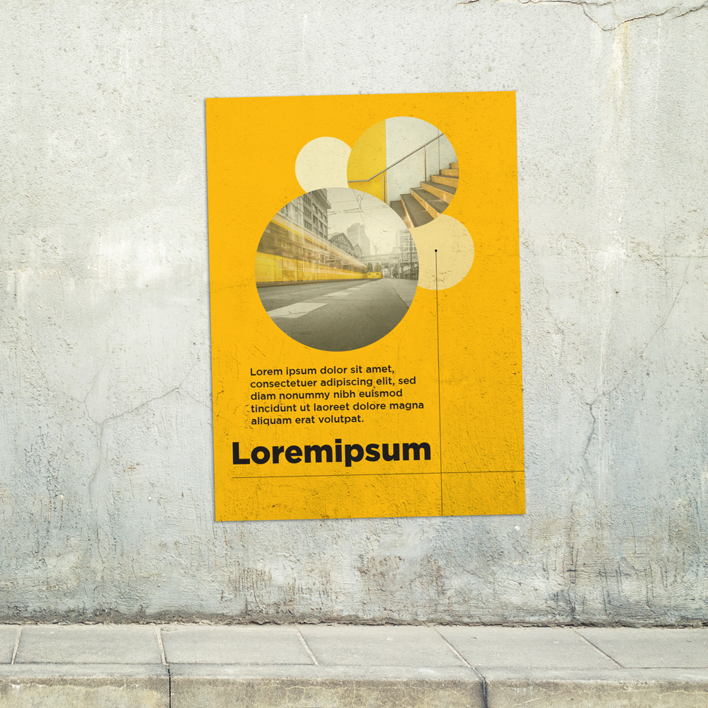 Blue Back Poster Prints – One Display